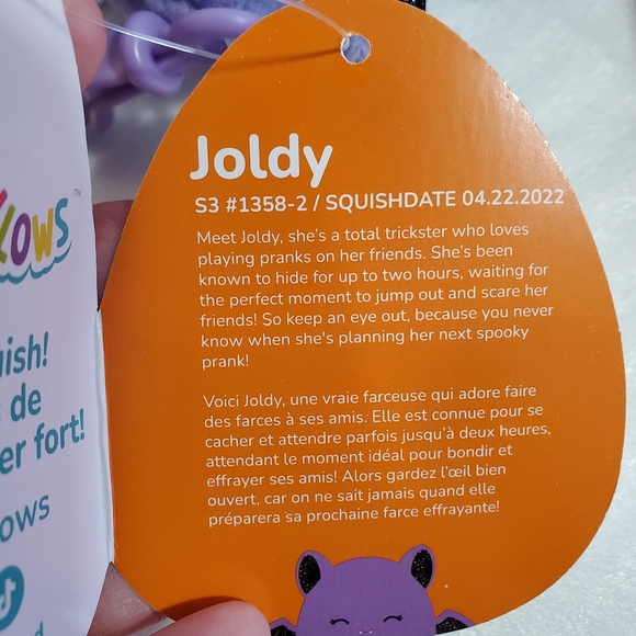 Squishmallows | Toys | Nwt Joldy Purple Bat Squishmallows Clip | Poshmark